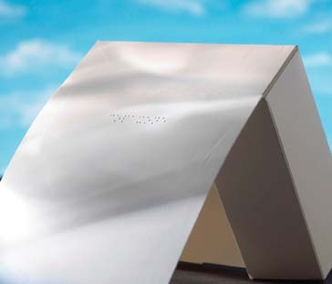 Braille-embossed cartons