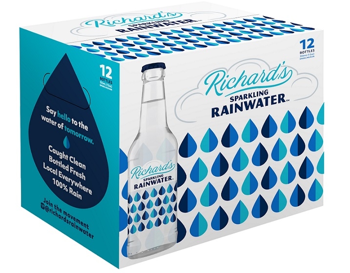 Bottled Rainwater Eliminates Plastic Packaging