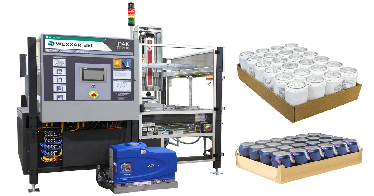 Integrated tray-former/wrapper turbo charges retail-ready packs