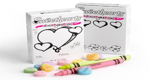 Sweethearts candy launches customizable packaging for kids
