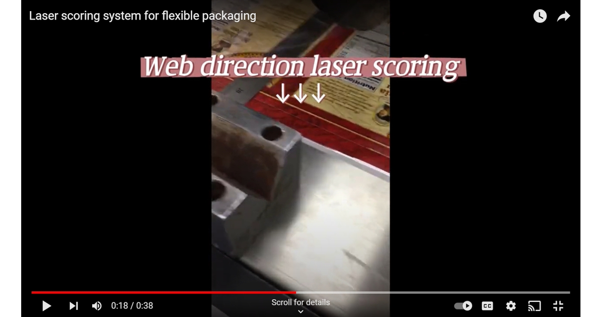 Laser Scoring Creates Easy-Open Packs