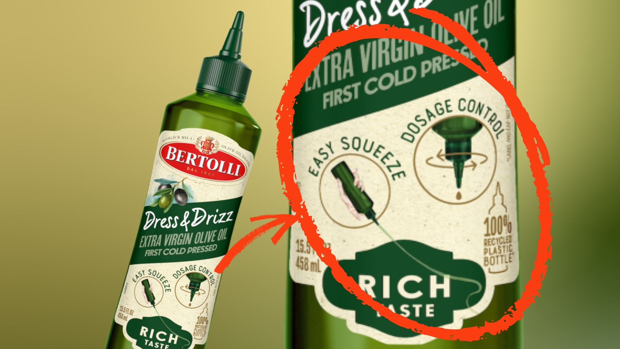 Bertolli’s rPET Mission Continues With Squeeze Bottles
