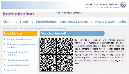 Sanofi Pasteur U.S. leads industry project to put 2D codes on vaccine