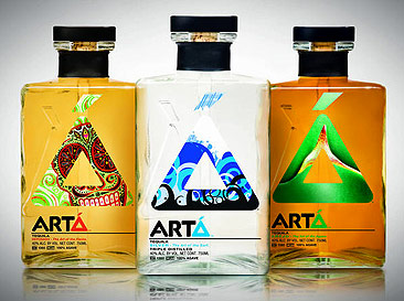 Arta Tequila Logo Margarita Poster, Bar Art, Cocktail Art, Tequila