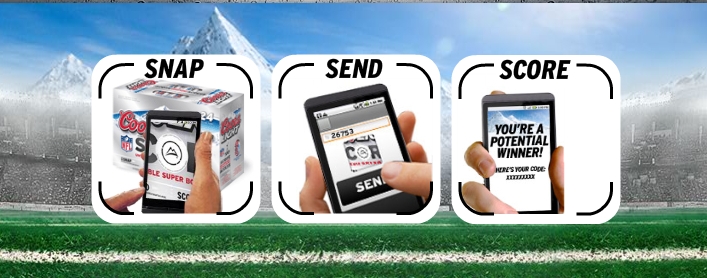 Coors Light taps on-pack SnapTag for Super Bowl XLV promo