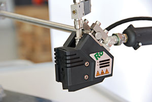 Hot-melt applicator head