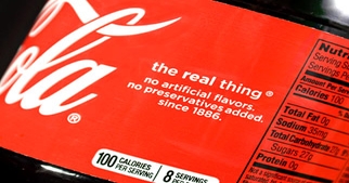 Coke will put energy information on front of packaging
