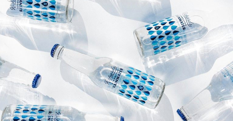 Bottled Rainwater Eliminates Plastic Packaging