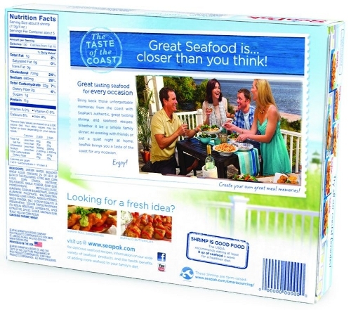 Packaging redesign communicates SeaPak's rebranding