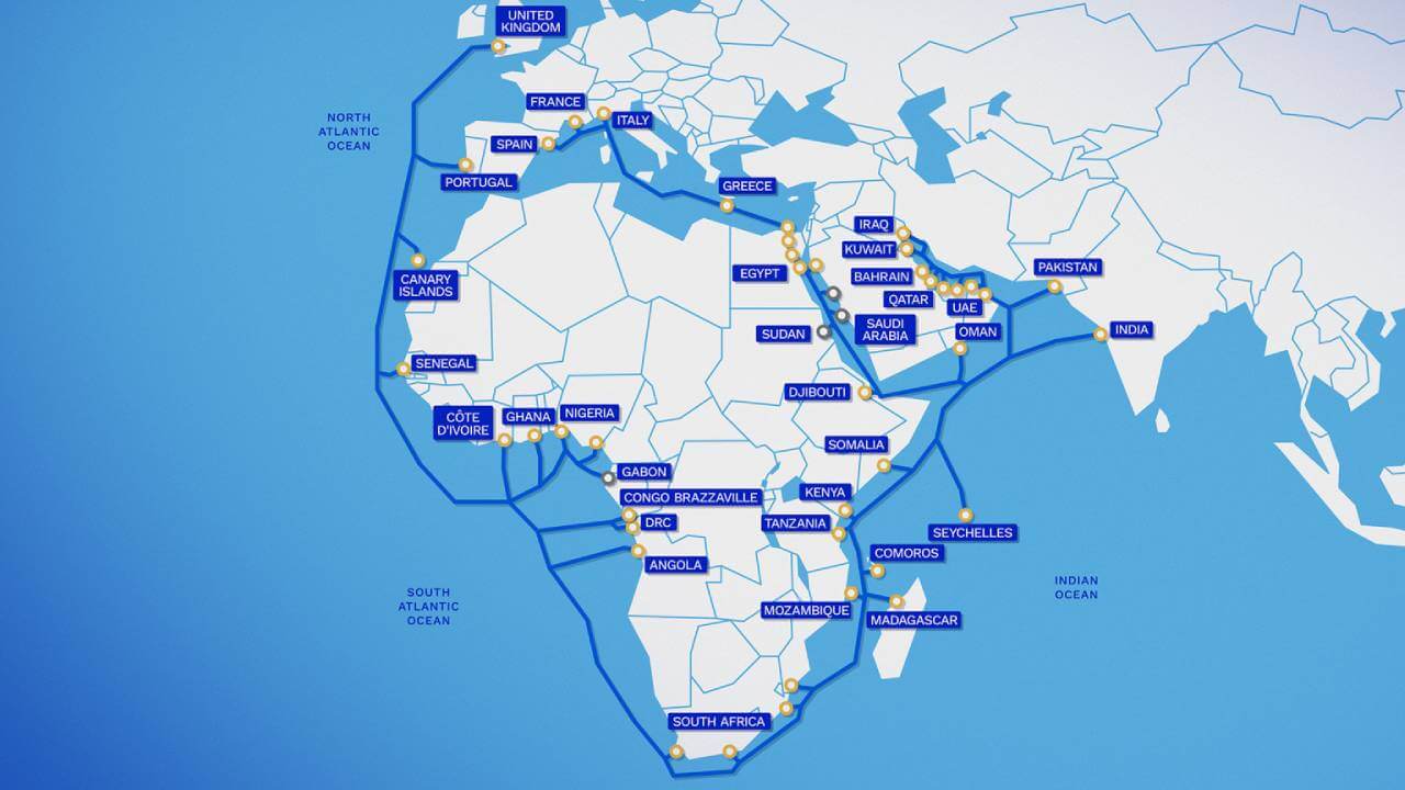 Meta-backed 2Africa subsea cable completed