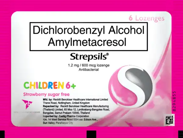 Strepsils® Children's 6+ 6s – Strawberry Lozenges | Strepsils® PH