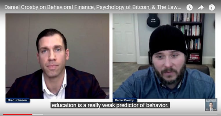 Daniel Crosby on Behavioral Finance and the Psychology of Bitcoin