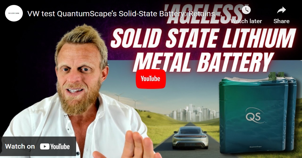 Video: VW-Tested QuantumScape Solid State Battery