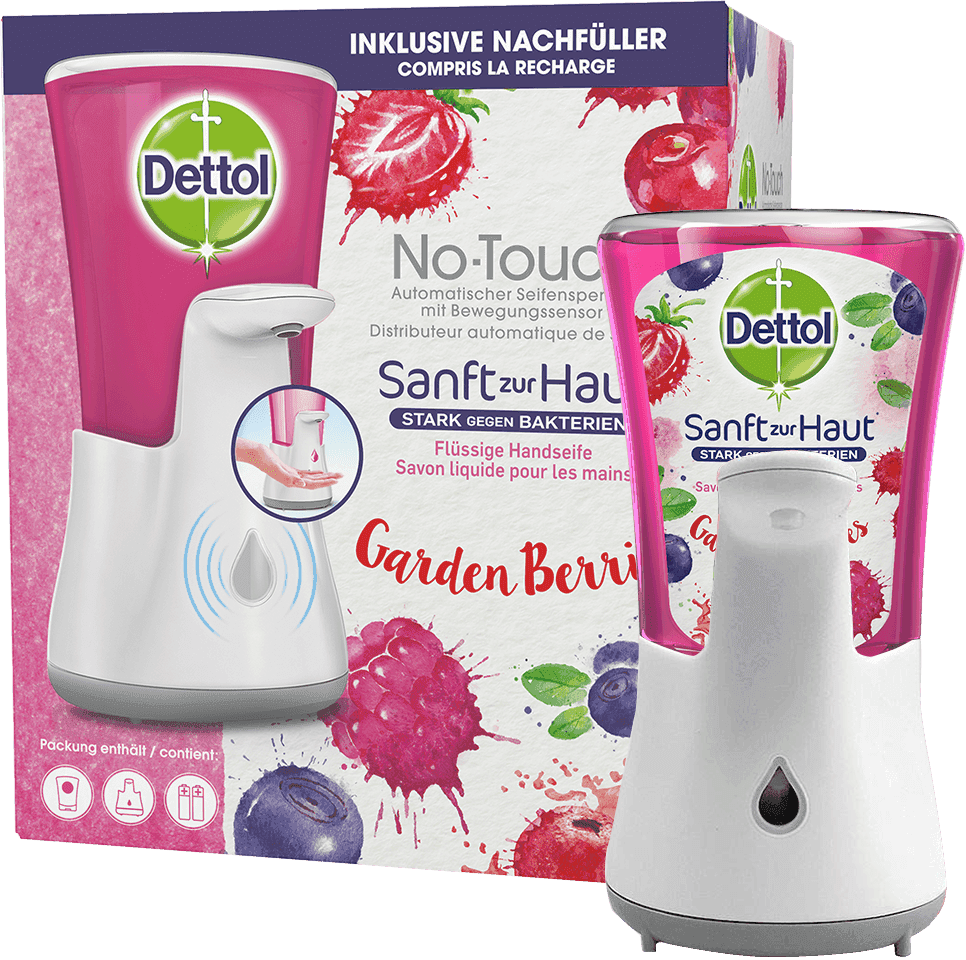 Dettol No-Touch Distributeur automatique de savon Baies de jardin | Dettol