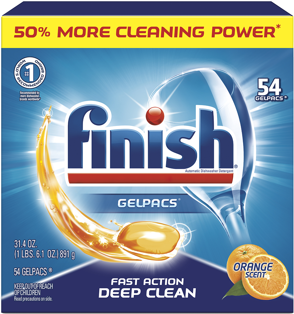Finish® Gelpacs Orange Dishwasher Gel Pods 84 ct | Finish®