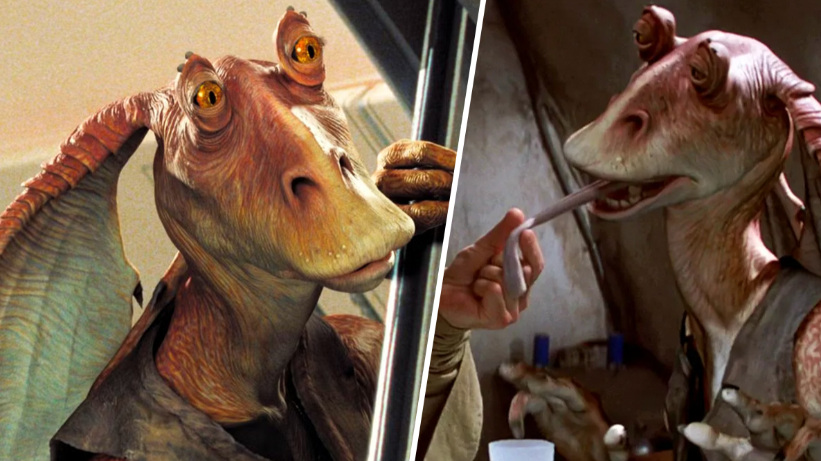 Jar Jar Binks Cartoon New Jar Jar Binks Wooden Figure Available At