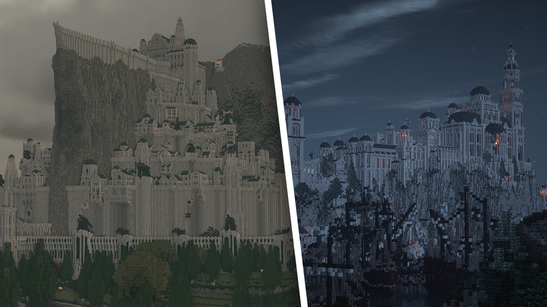 Minecraft Middle Earth Mordor Minas Tirith From Lord Of The Rings