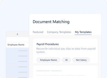 Match with DataSnipper