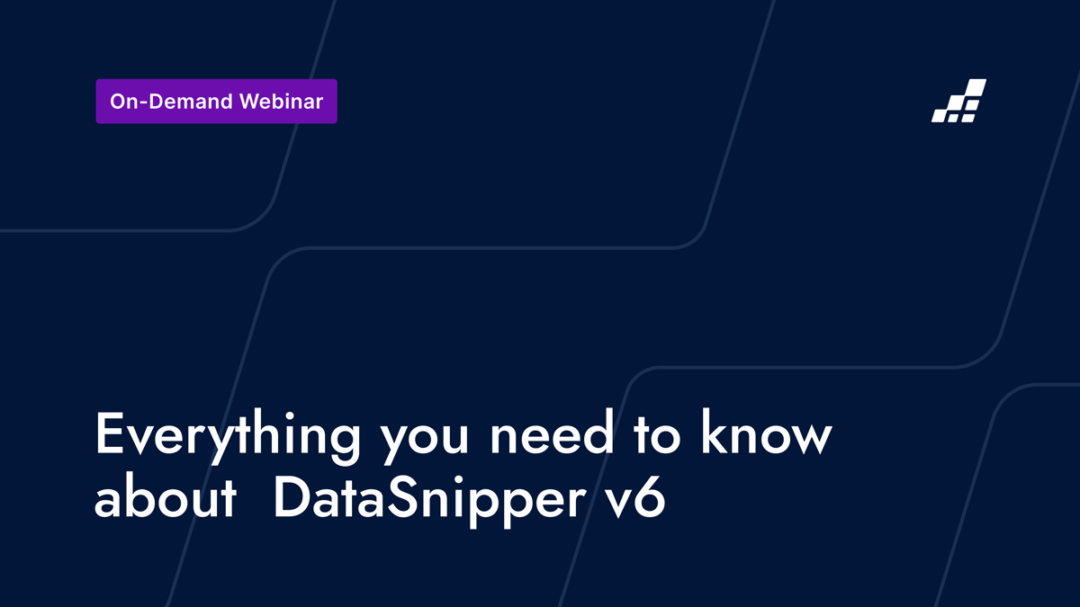 Introducing DataSnipper v6 and all its latest features