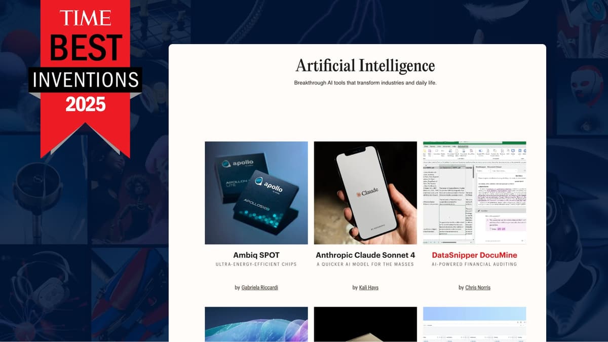 DataSnipper makes TIME’s Best Inventions 2025 list