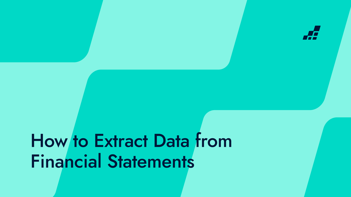 How to extract data from financial statements