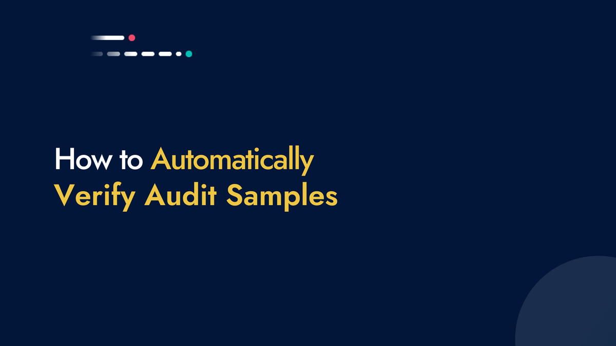 How to Automatically Verify Audit Samples