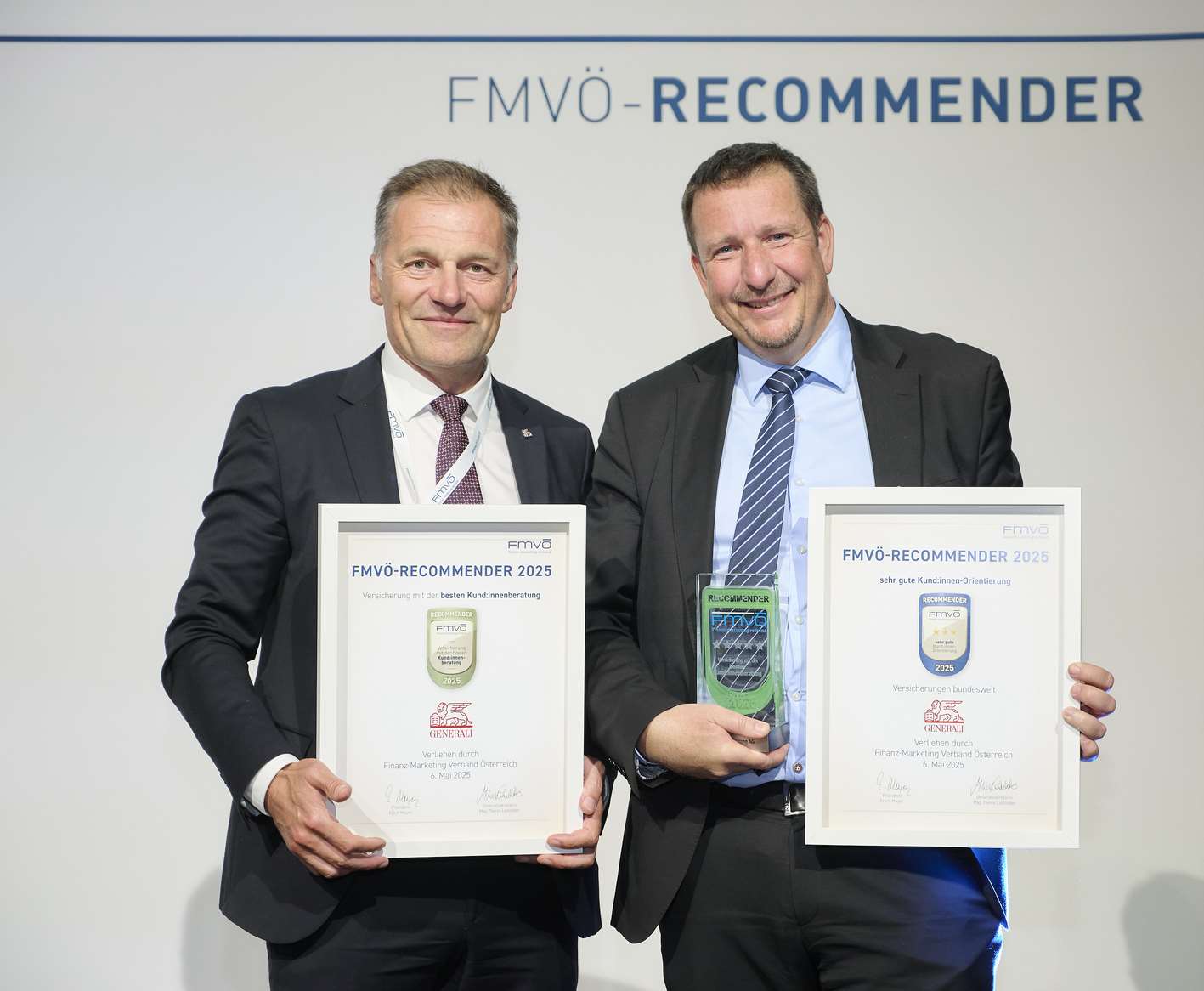 Doppelte Auszeichnung für die Generali bei FMVÖ-Recommender-Awards ...