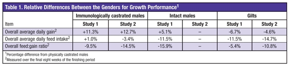 Improvest-Treated Male Pigs Grow Faster, More Efficiently