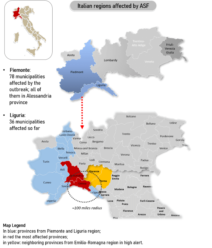 SHIC details ASF situation in Italy, Macedonia and Thailand