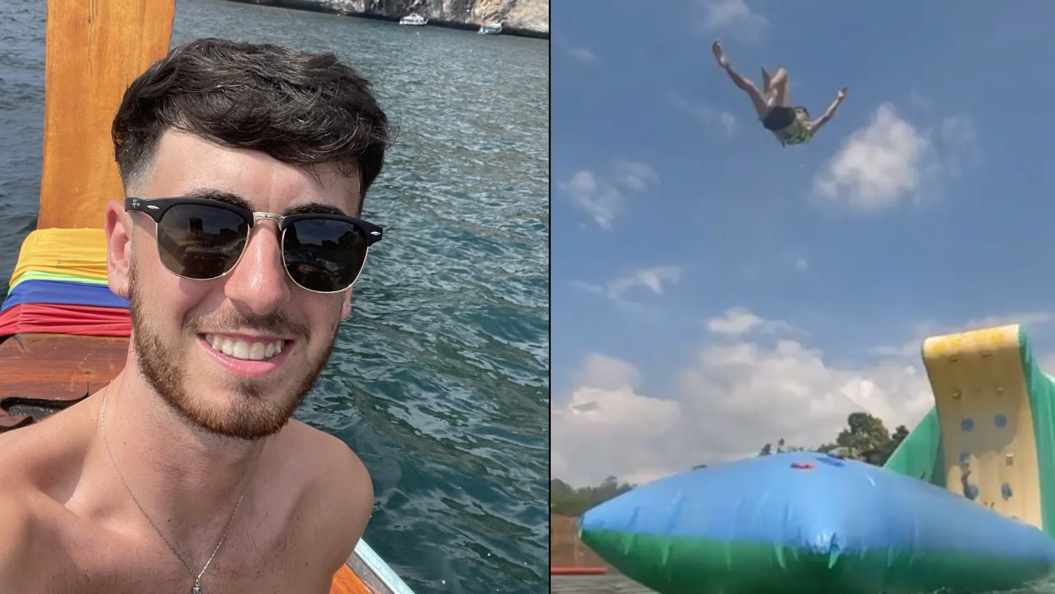 Inflatable ride accident leaves lad coughing up blood on holiday in ...