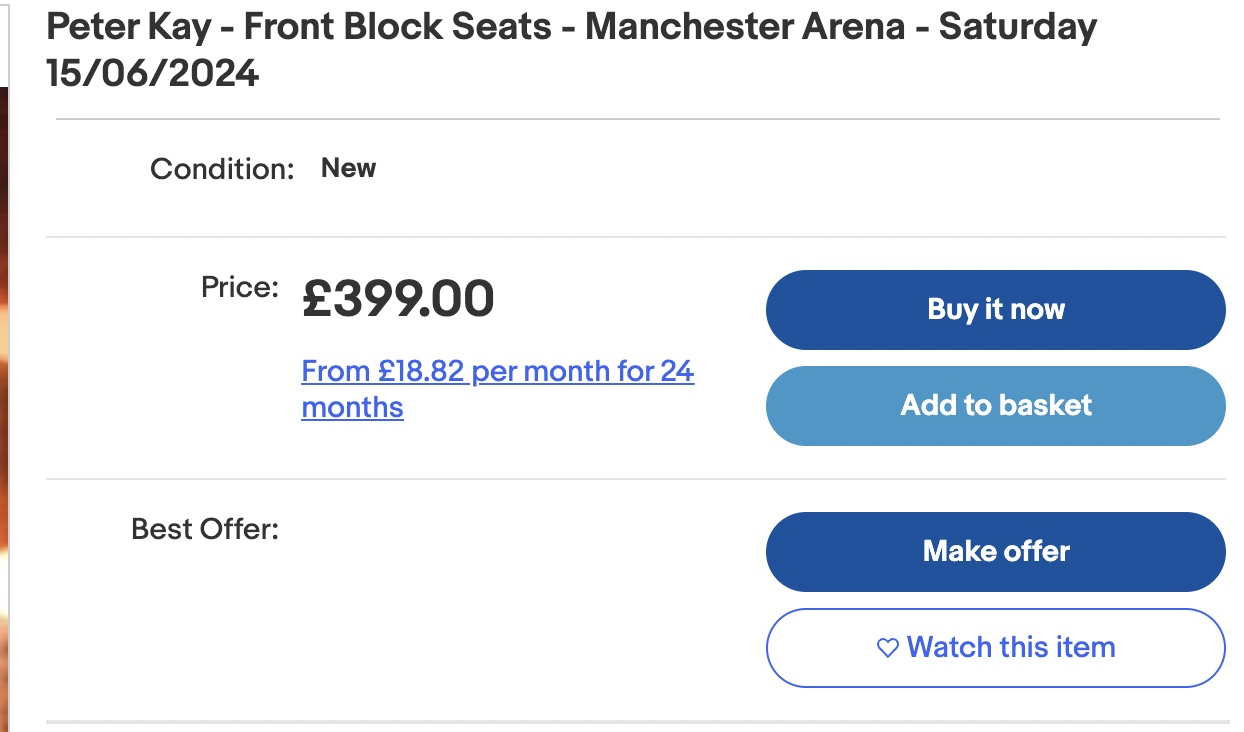 Peter Kay Tickets