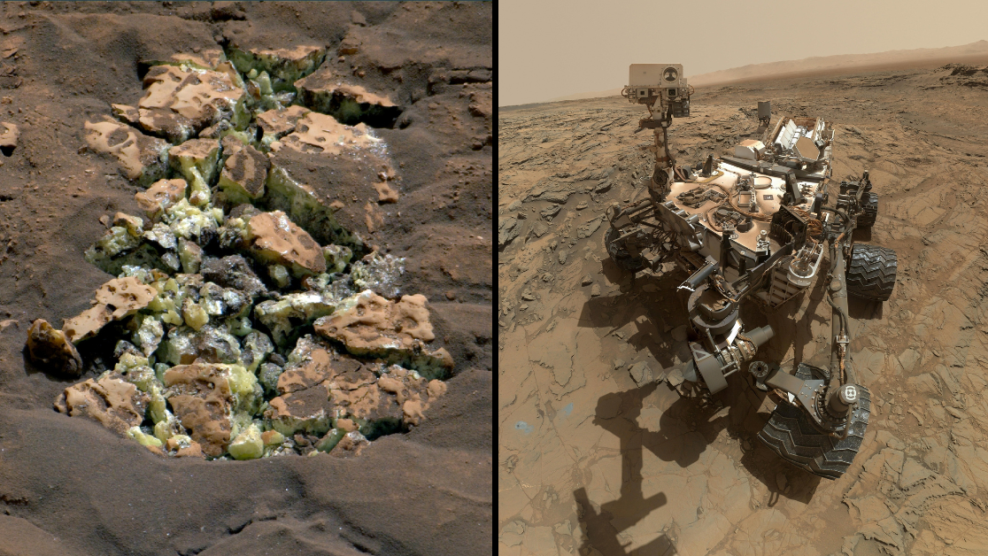 Mars Rover Rock Discovery