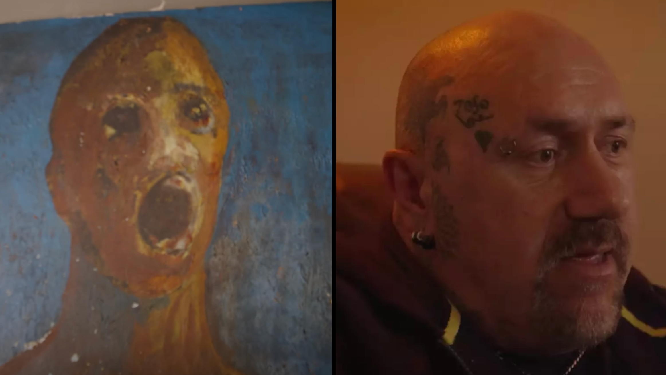Man Crying Painting