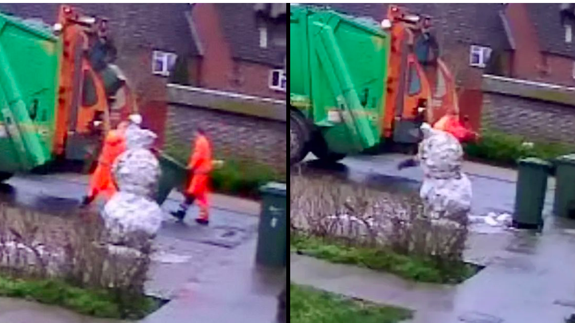 Binman who went viral for kicking snowman still jobless and says the ...