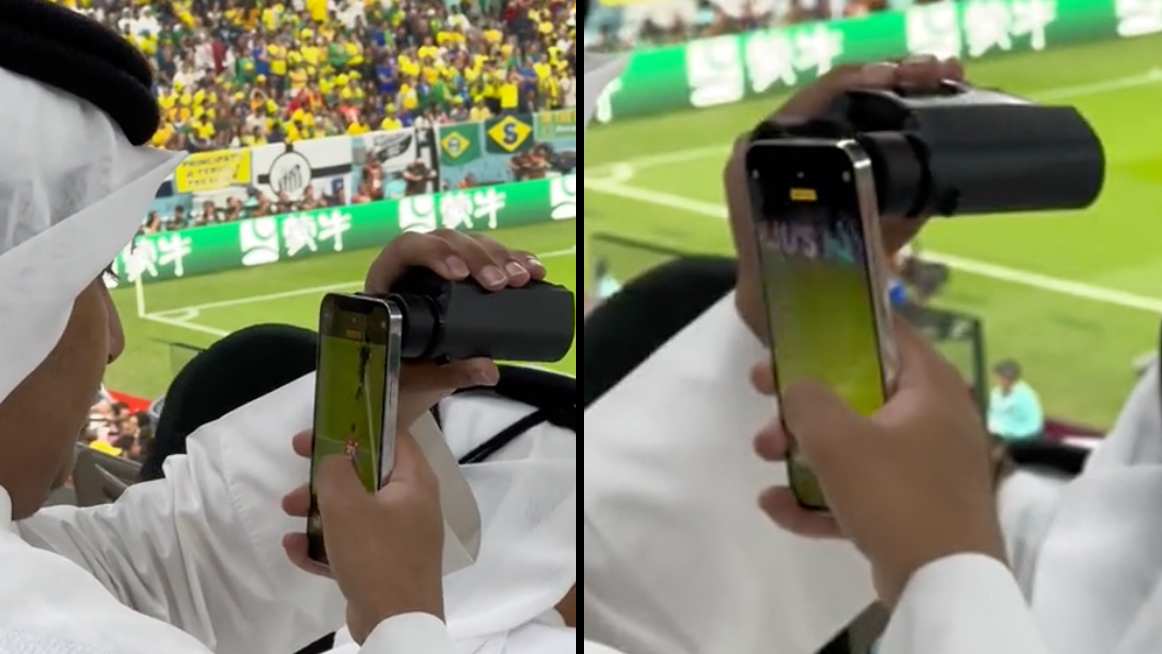 Football fan goes viral for making his own VAR at a World Cup game ...