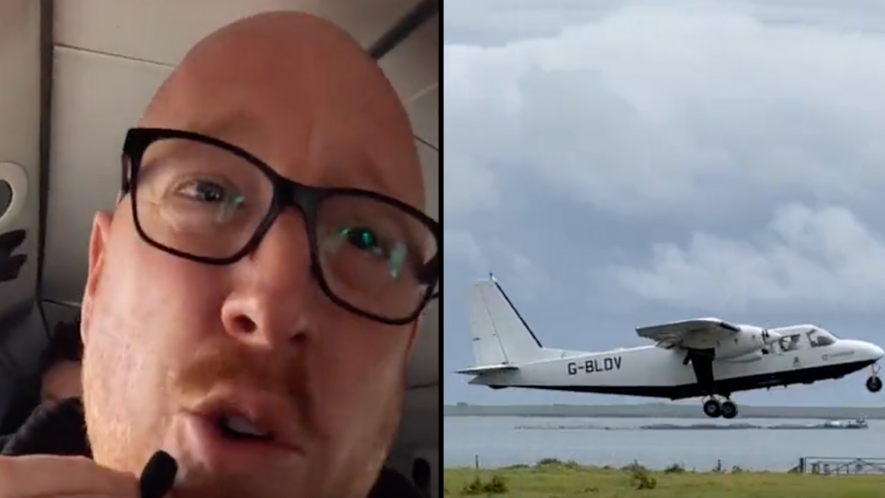 Man records shortest ever passenger flight which takes just seconds ...