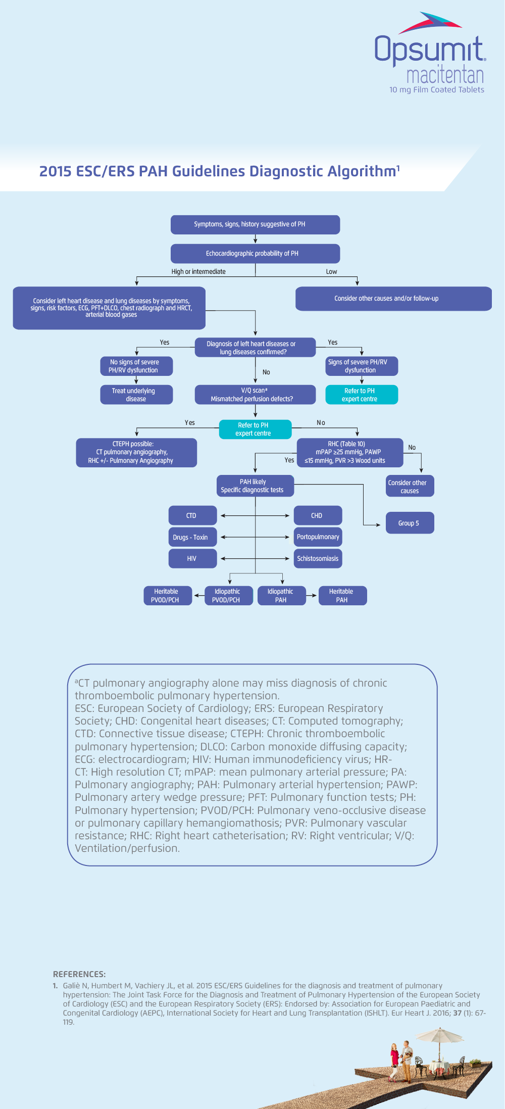 2015 ESC/ERS PAH GUIDELINES DIAGNOSTIC ALGORITHM