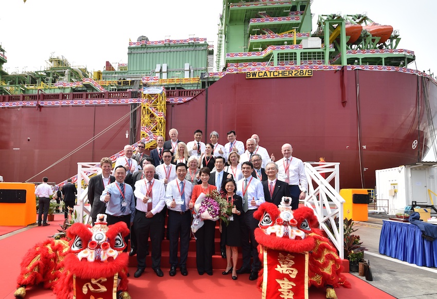 FPSO BW Catcher named at Keppel Shipyard