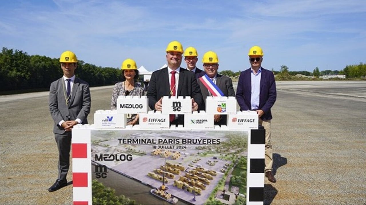 MSC breaks ground on Paris multimodal terminal