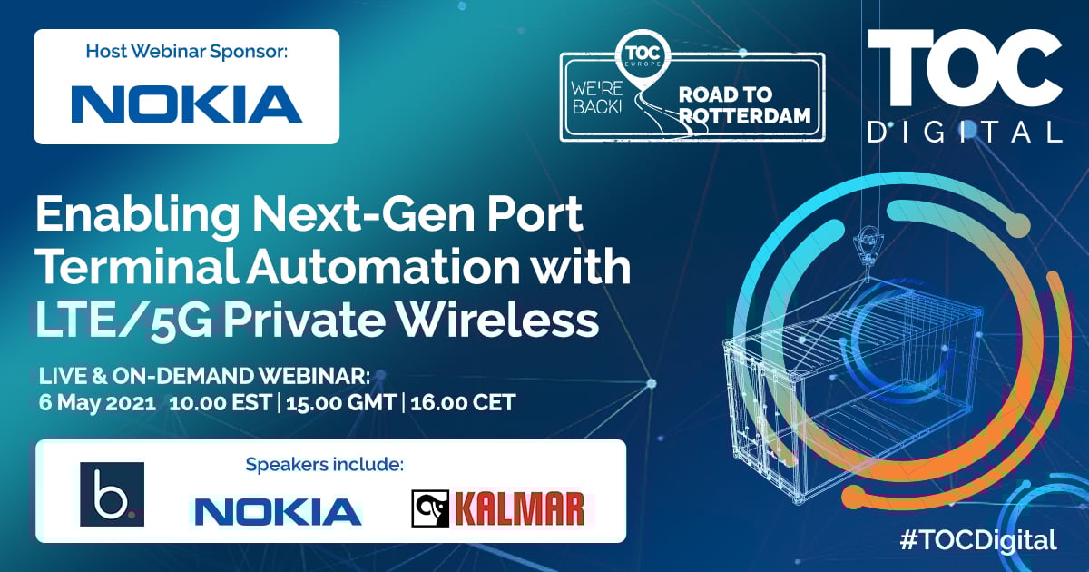 Next-Gen Port Terminal Automation with LTE/5G Private Wireless
