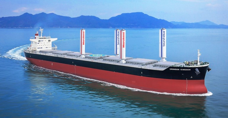 World’s largest suction sail system ordered for Marubeni panamax