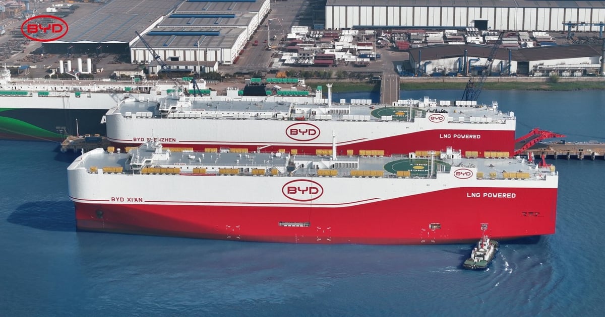 BYD takes delivery of the world’s largest car carrier