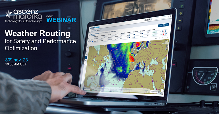 Webinar: Weather Routing for safety and performance optimisation