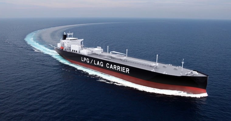 Approval for LPG-powered VLGC convertible to ammonia