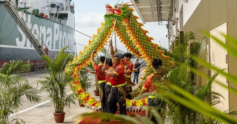 In pictures: Stena Prosperous naming completes methanol sextet