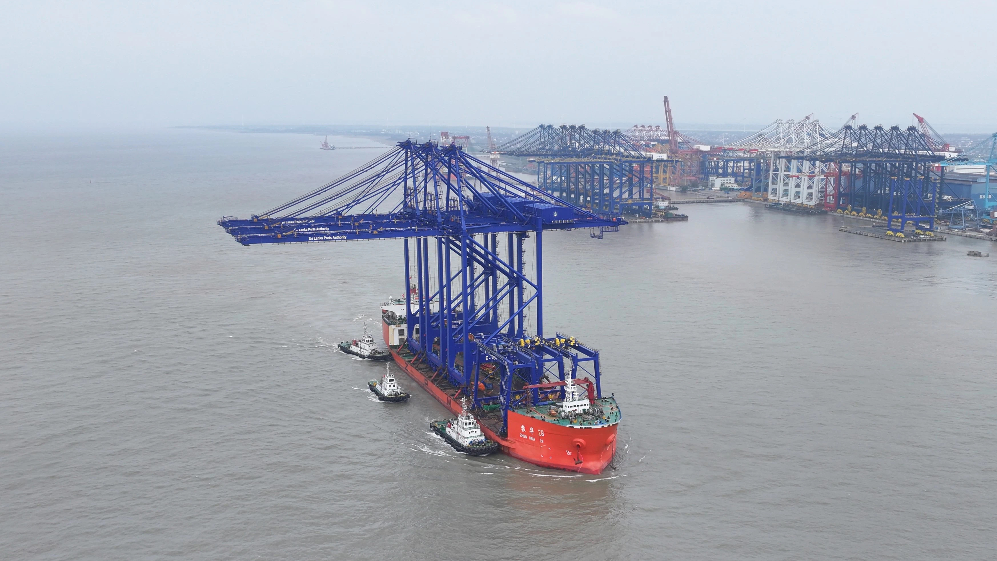 ZPMC completes Colombo container terminal crane project