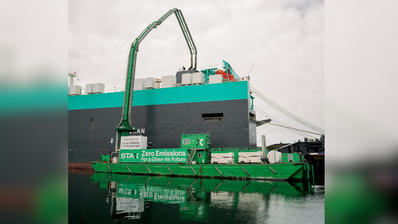 Technology combo captures carbon and pollutants from ship exhaust