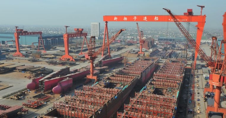 Chinese yards newbuilding orders up 183% in first five months