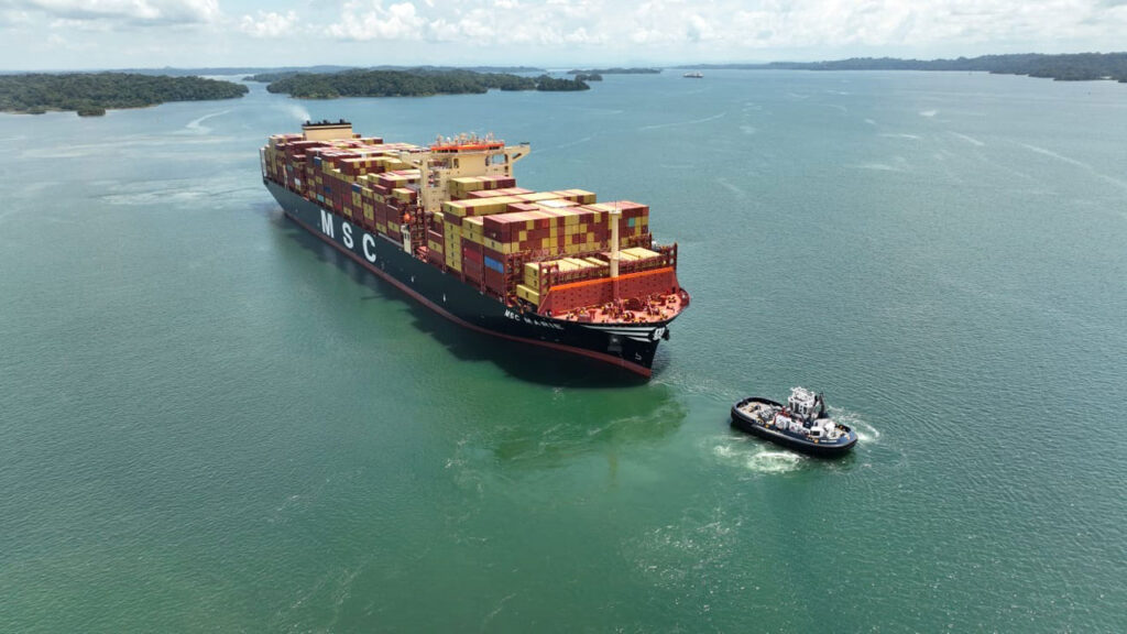 In pictures: MSC Marie sets Panama Canal cargo capacity record