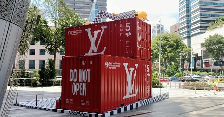 Shipping containers meet fashion with Louis Vuitton